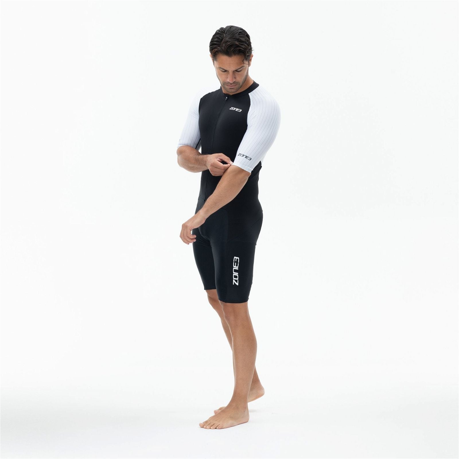 Lava Long Distance Full Zip Short Sleeve Trisuit – ZONE3