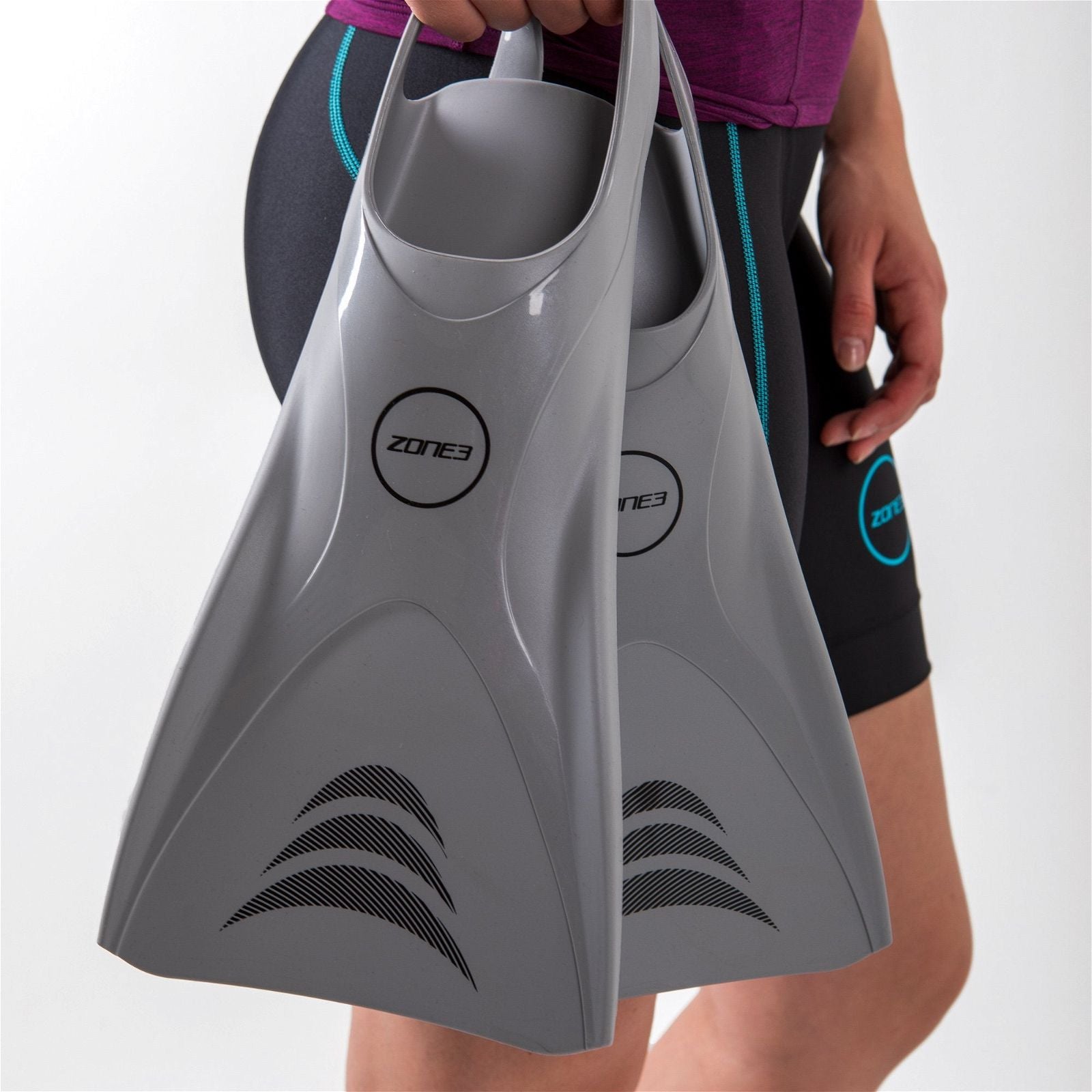 Silicone V-FLEX Ergo Swim Training Fins – ZONE3